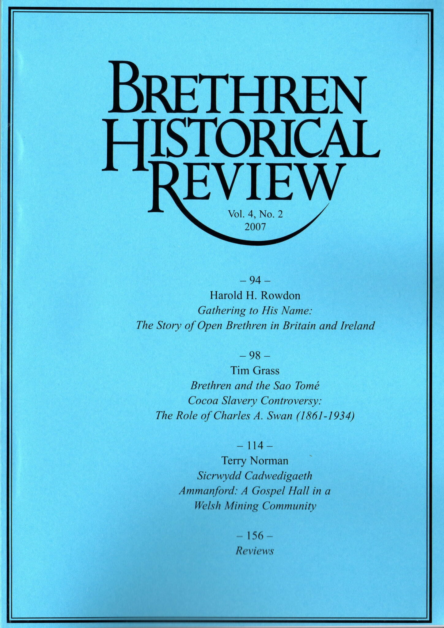 Brethren Historical Review - Brethren History